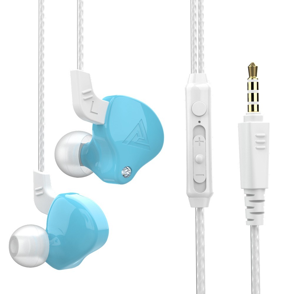 QKZ AK6 High Fidelity Wire Earphones Universal 106db 1.2m 3.5mm Sports In-Ear Hifi Sound Earbuds ...