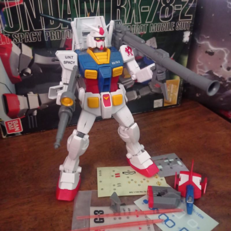 pre love rx78 Master Grade 1/100 Gundam mecha robot model kit toys ...