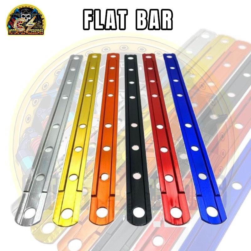 CS Motorcycle Aluminum Flat Bar Extention Bar Bracket Thick | Shopee ...