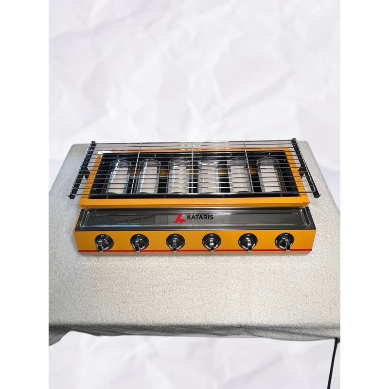 KATARIS ETON Brand Upgraded 6 Heads BBQ Grill Smokeless Barbecue ...
