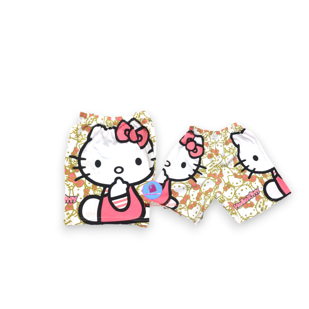 Hello Kitty Short Character Printed For Girl Kids Wear Garterized ...