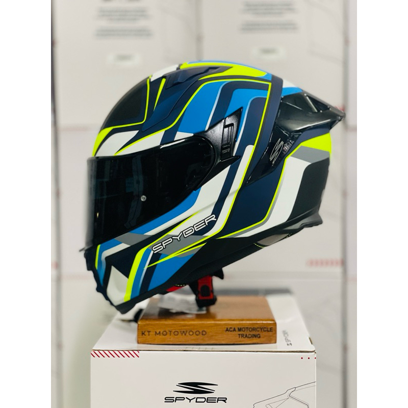 SPYDER FURY S6 Fullface Dual Visor Helmet with Free Clear Visor (ASTRA ...