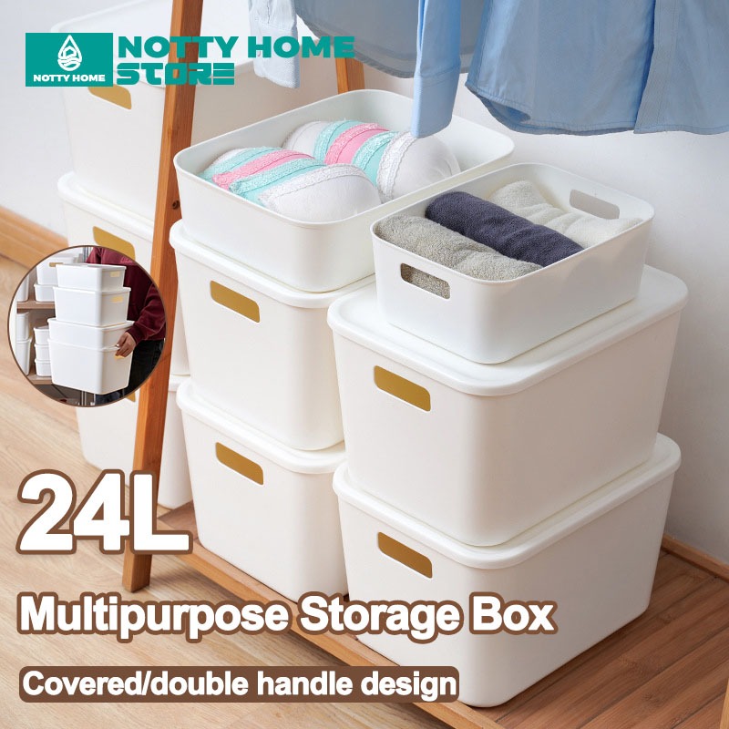 NOTTY Japanese storage box MUJI storage box plastic container with lid ...