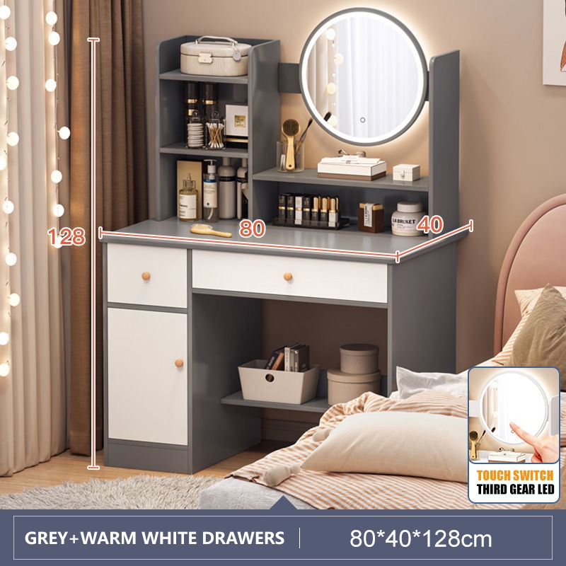 ALVIN Dressing Table Bedroom Minimalist Modern Ins Dressing Table ...