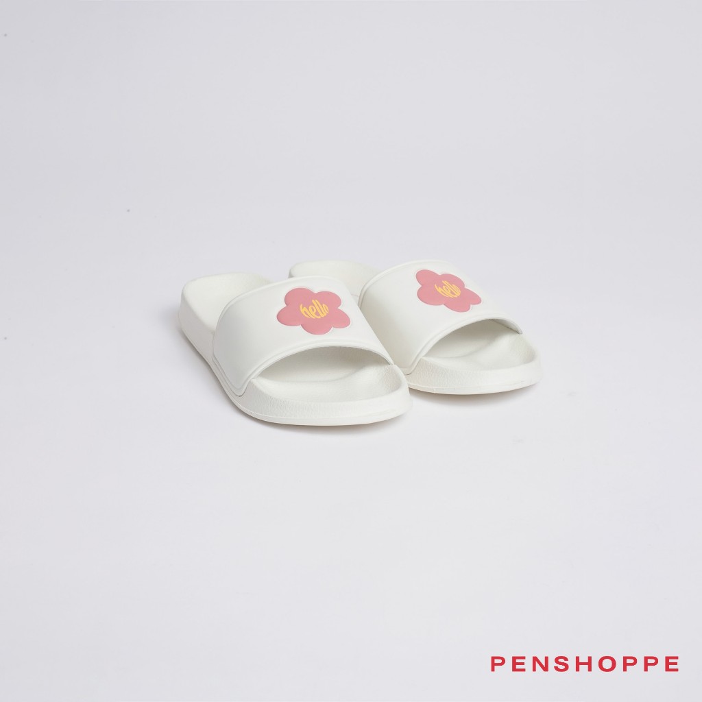 Penshoppe PU Leather Regular Slides Slippers With Embossed Graphics For ...