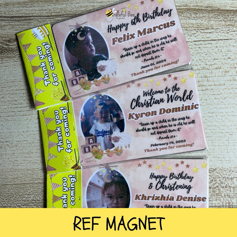 BROWN BABY REF MAGNET SOUVENIR FOR BIRTHDAY & BAPTISM | Shopee Philippines