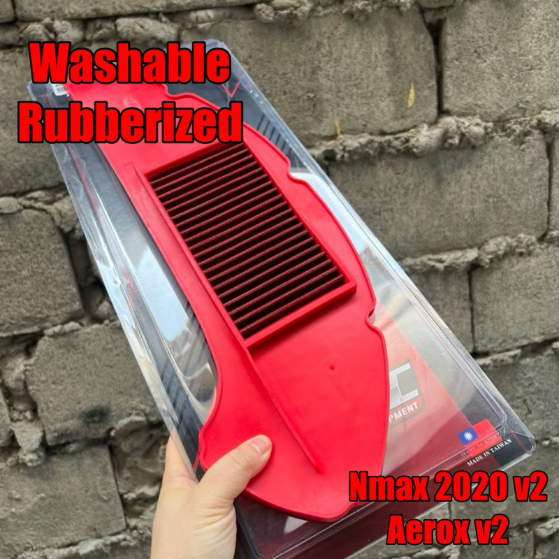 motorcycle air filter element New Nmax 2020 V2 AEROX V2 washable ...