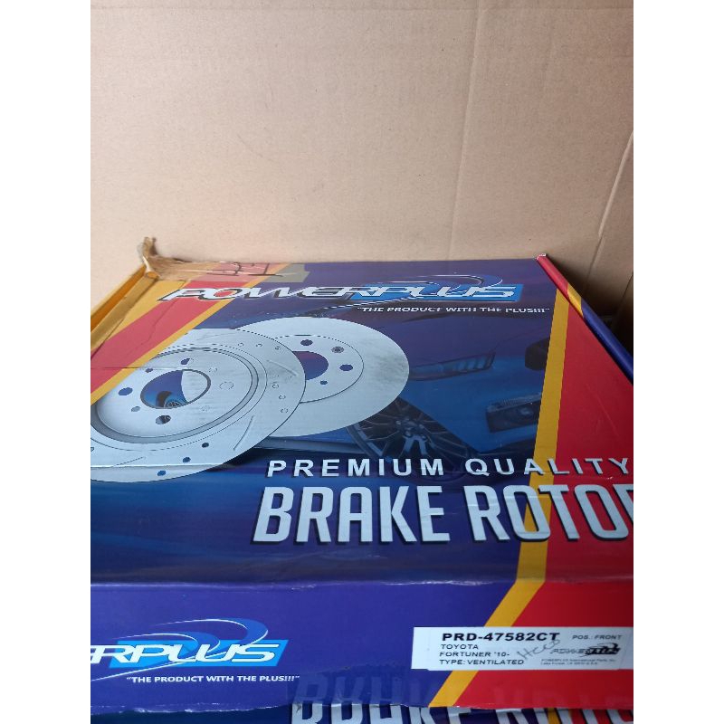 POWERPLUS DISC ROTOR TOYOTA FORTUNER '10-UP (FRONT) | Shopee Philippines