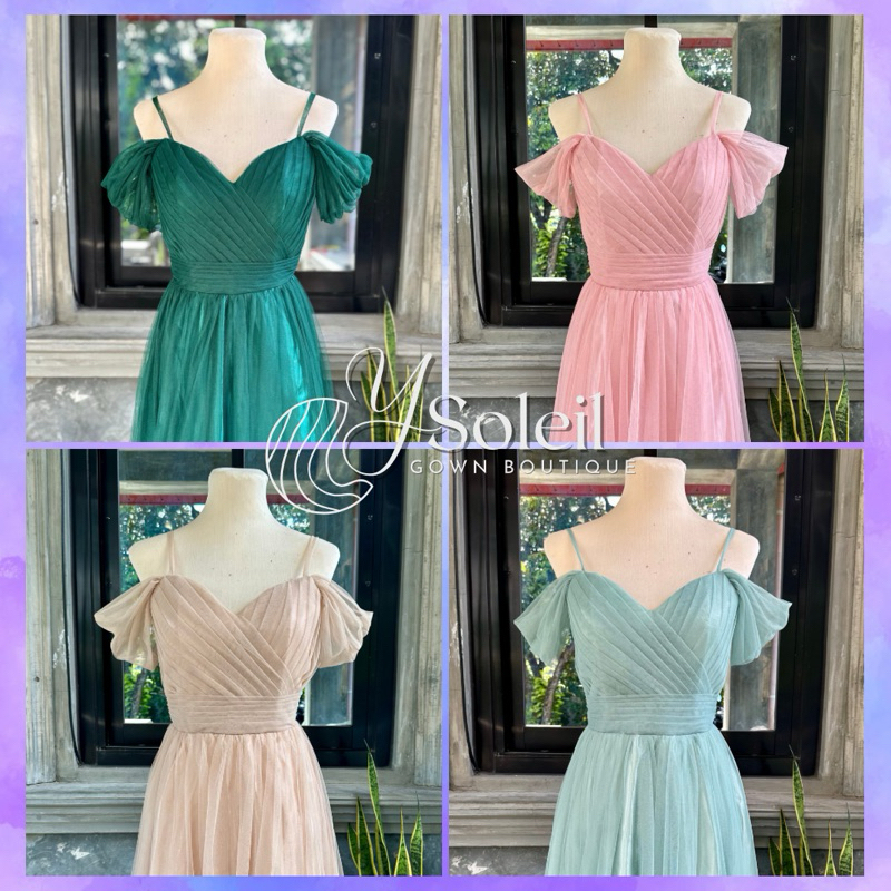 TULLE DRESS FOR BRIDESMAID/MOH/FORMAL DRESS | SELENE DRESS | Shopee ...