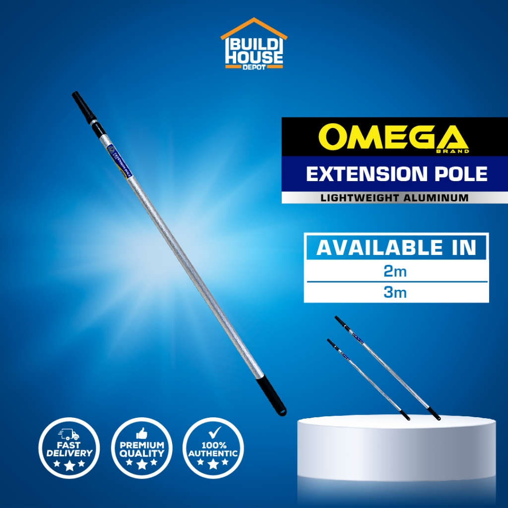 OMEGA Aluminum Telescopic Extension Pole - For Paint Roller - 2m / 3m ...