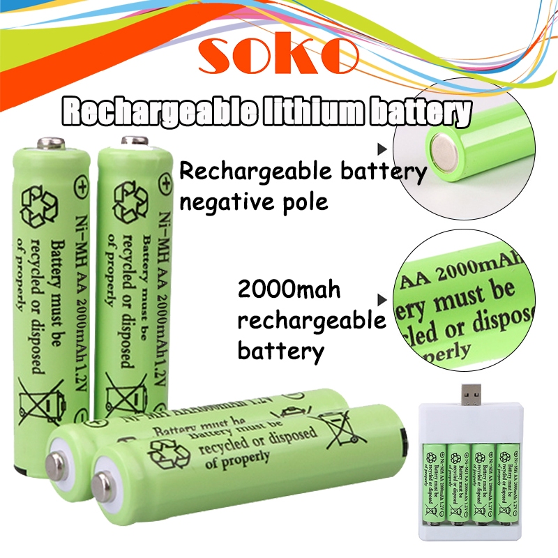 Rechargeable batteries High Capacity | Shopee Philippines