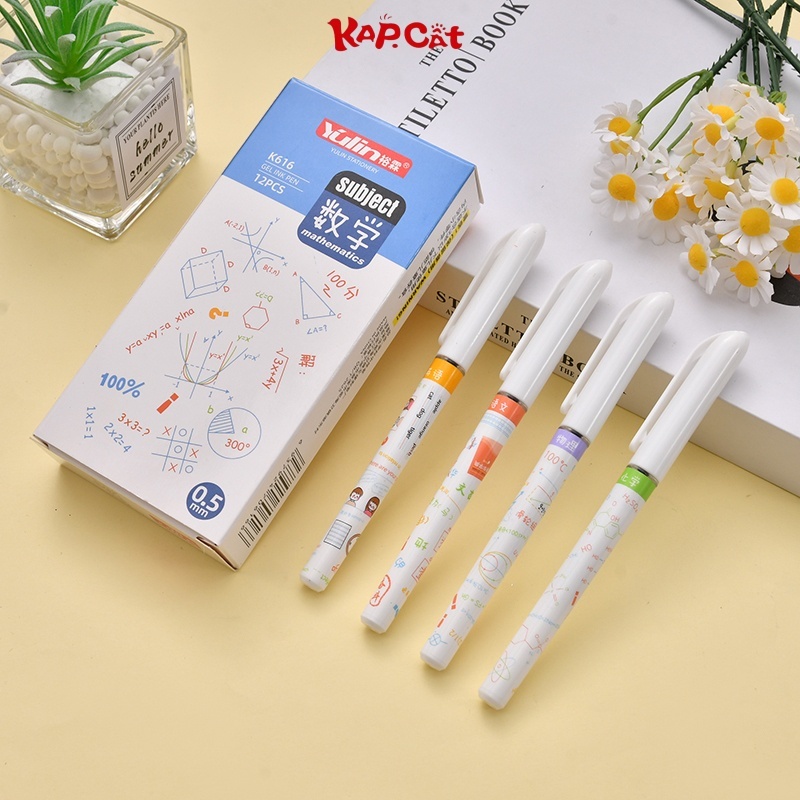 KAP.CAT YULIN K616 GEL PEN 12PCS SCHOOL SUPPLIES/GIVEAWAYS | Shopee ...