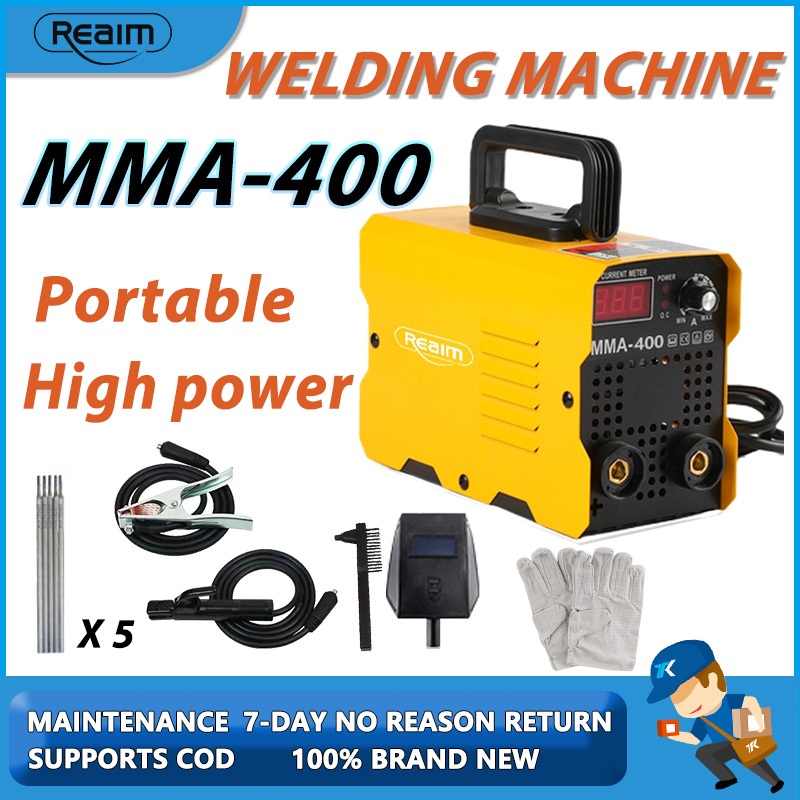 REAIM Welding Machine MMA 400 Portable IGBT Inverter MMA Welder ARC ...