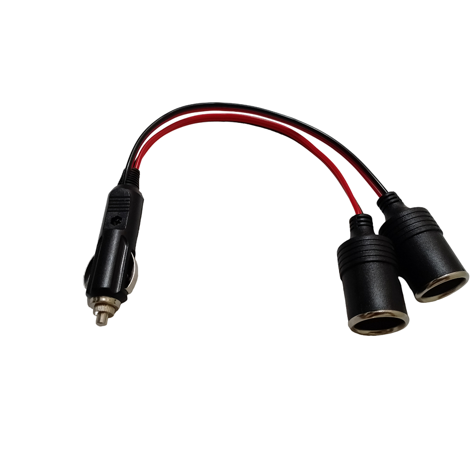DIY CAR CIGARETTE LIGHTER MALE PLUG to DUAL CIGARETTE LIGHTER FEMALE ...
