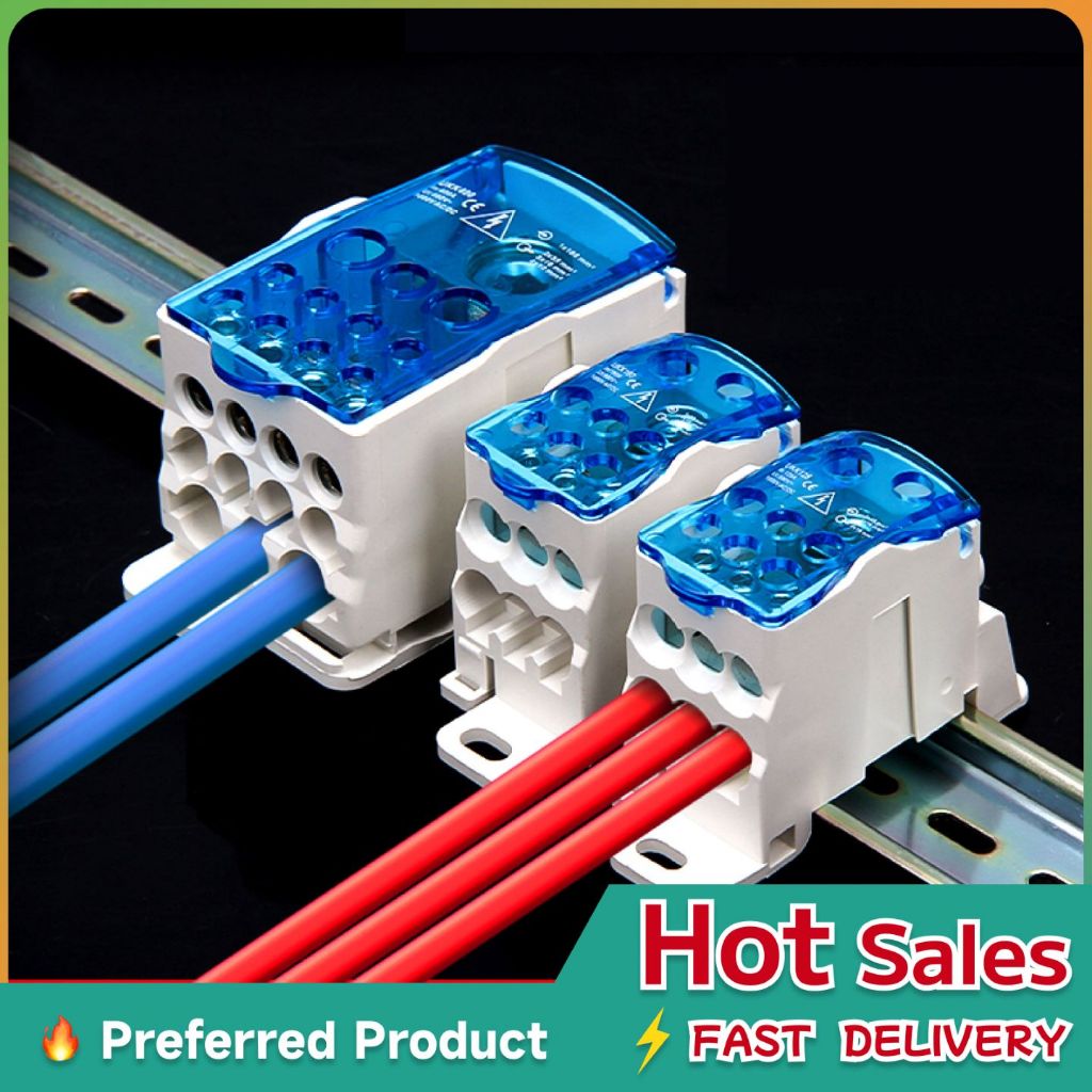 Terminal Block 1 in many Out Din Rail distribution Box Electric Wire ...