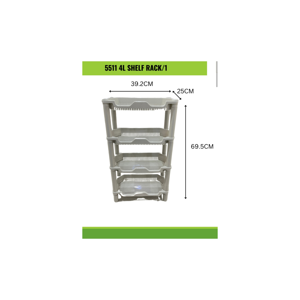 UTILITY ROCK MULTI-PURPOSE STORAGE SHELVES ORGANIZER (5 LAYER, 4 LAYER ...