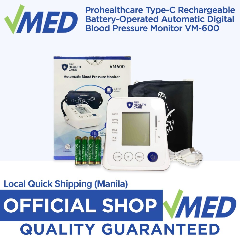 VMED Prohealthcare Type-C Rechargeable Battery Operated Automatic ...