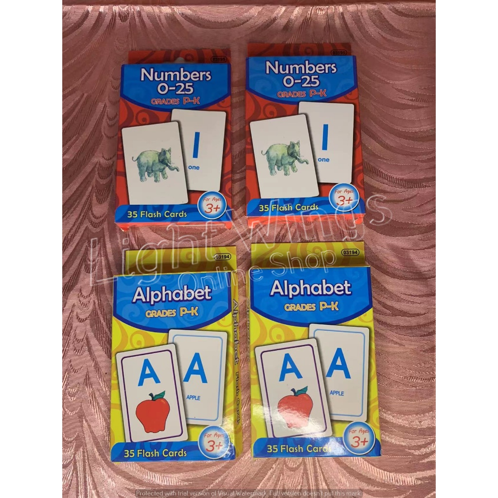 POS #BASIC ALPHABET & NUMBERS FLASH CARDS kids learning materials ...