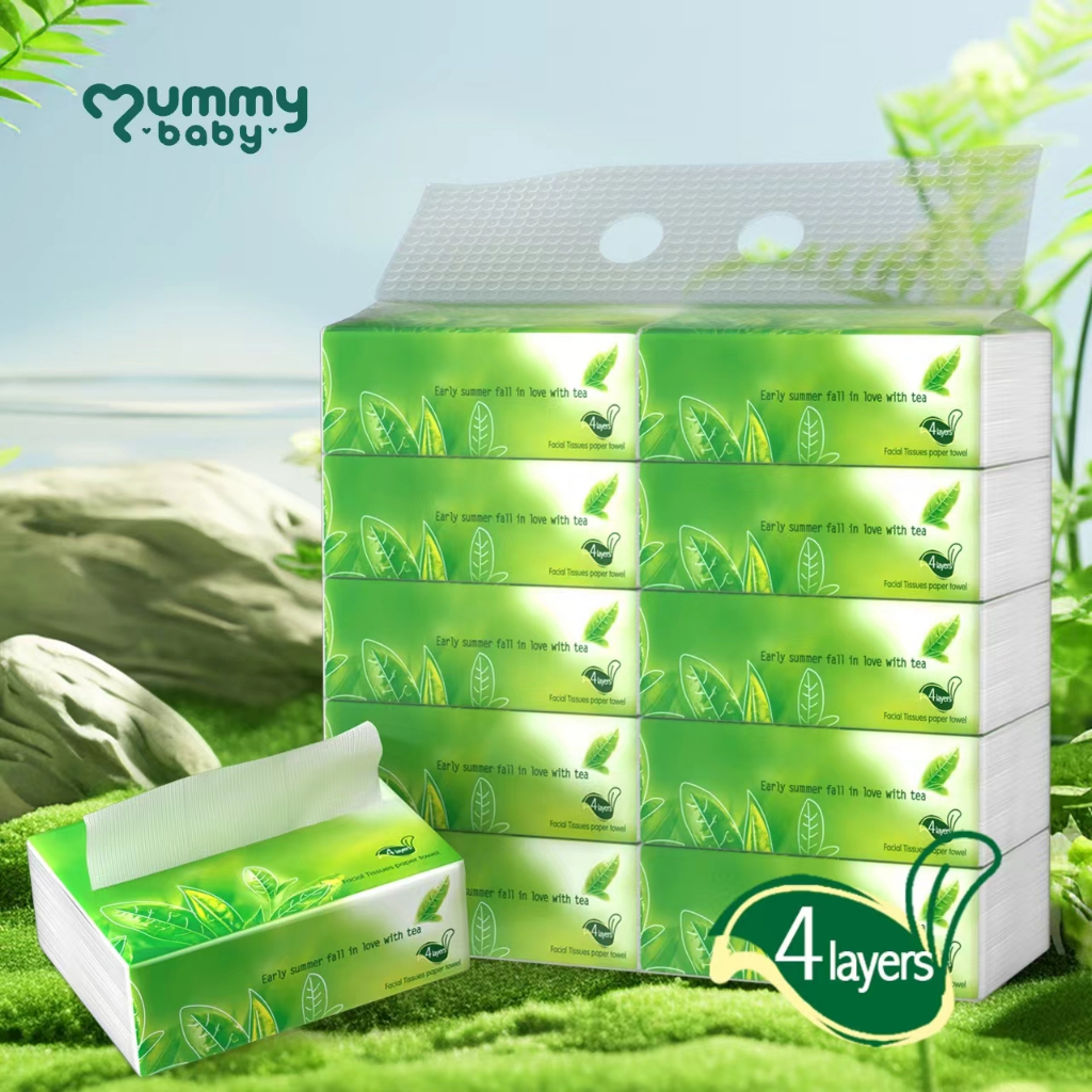 MUMMY BABY Tissue Facial Tissue order Tissue 10 packs 4-Ply Facial ...