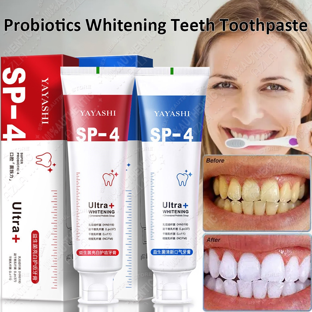 Teeth Whitening Toothpaste SP-4 Probiotics Remove Tooth Stains Toothpaste Fresh Breath 120g ...