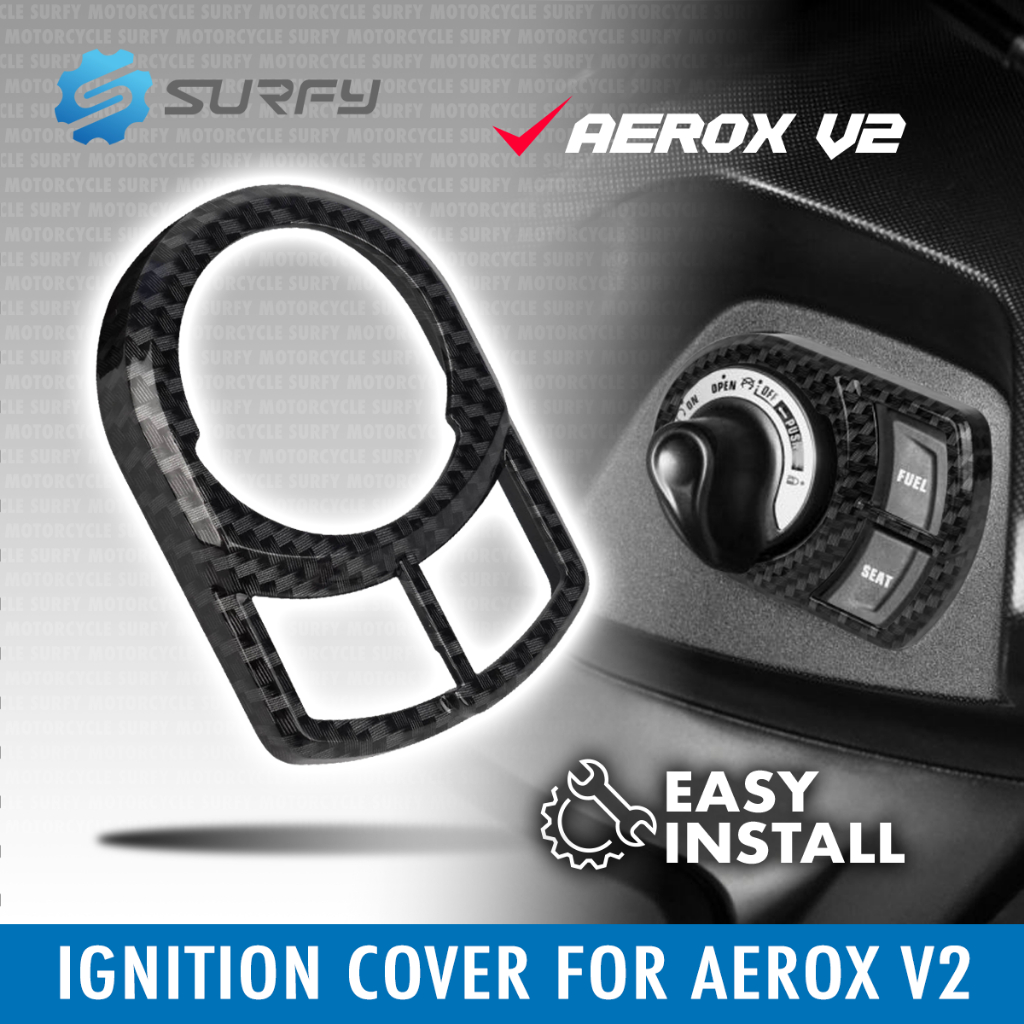 YAMAHA Aerox V2 Ignition Cover 6D Carbon With M3 Tape | Shopee Philippines