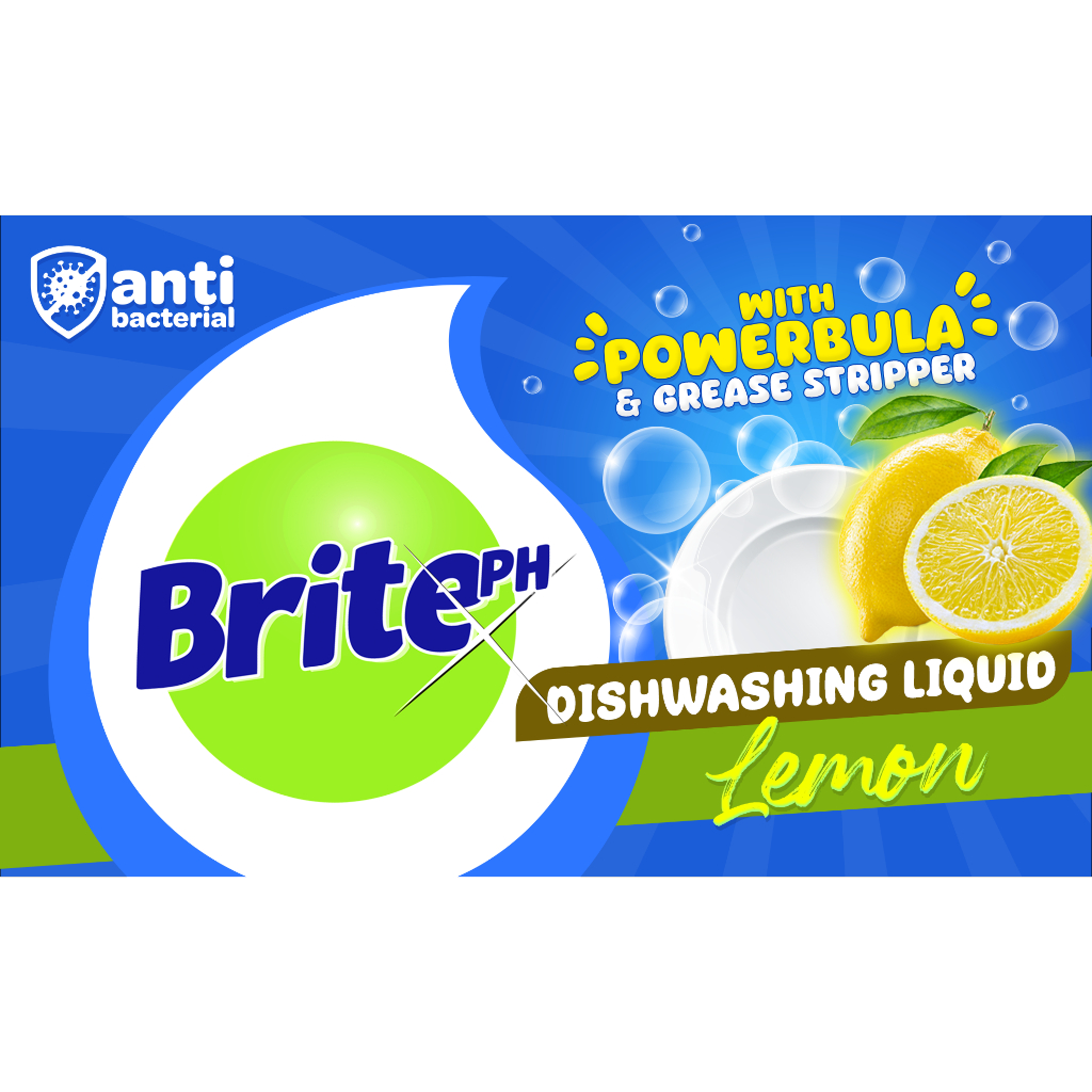 90pcs BritePH Logo Dishwashing Liquid NOT CUT Sticker Labels ₱iso Lang ...
