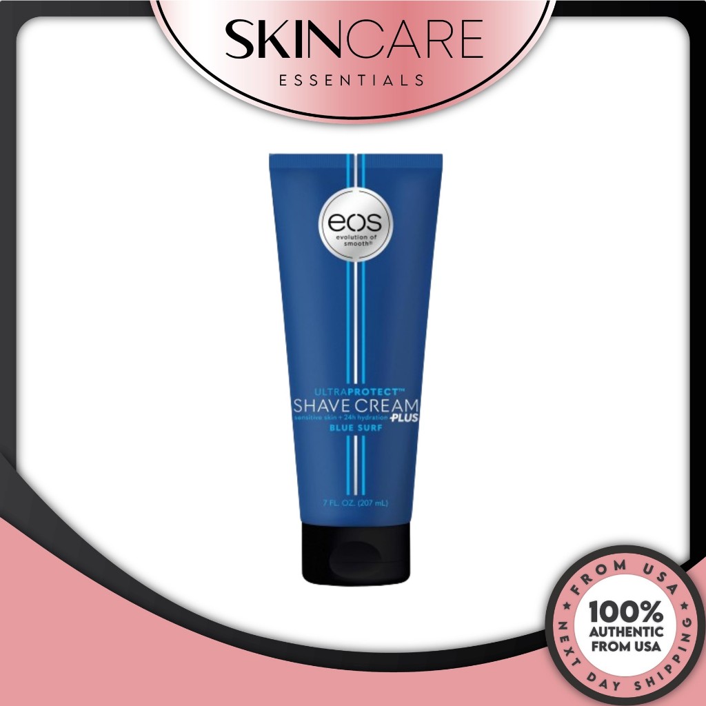 Eos Men’s Shave Cream Ultra Protect (207 ml) - Blue Surf | Shopee ...