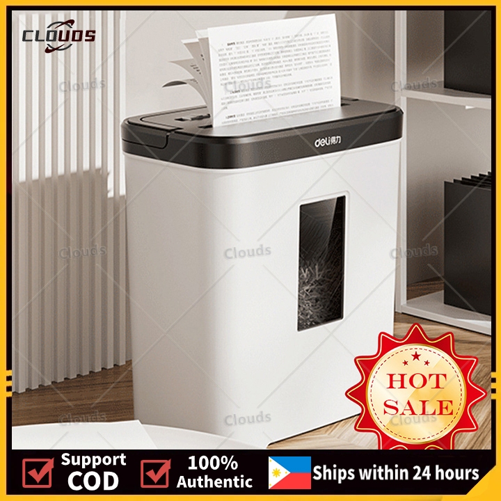 Deli A4 Electric Paper Shredder Machine Heavy Duty Shredder Machine 15L ...
