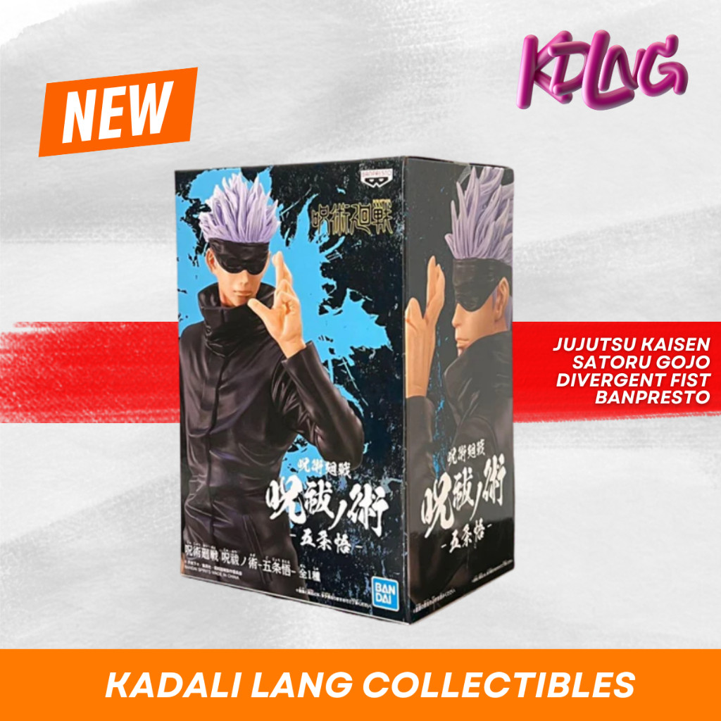 AUTHENTIC Jujutsu Kaisen Satoru Gojo Figure Divergent Fist Banpresto ...