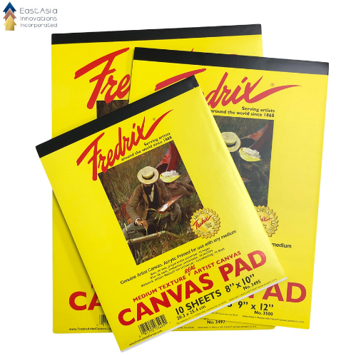 Fredrix Artist Canvas Pad White Acrylic Primed 10 sheets | Shopee ...