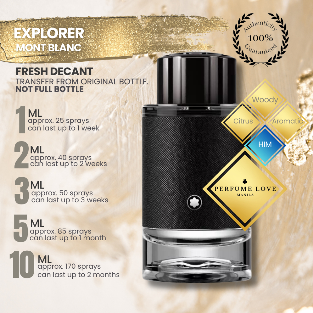 PERFUME DECANT Mont Blanc Explorer (Creed Aventus Dupe) | Shopee ...