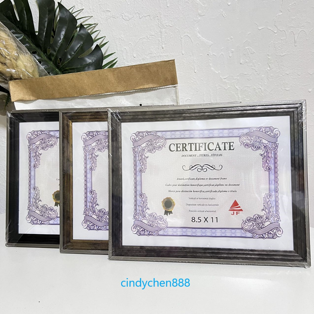 cindychen2 A4 & 8.5x11 vintage PVC CERTIFICATE FRAME SIZE A4 / 8.5*11 ...