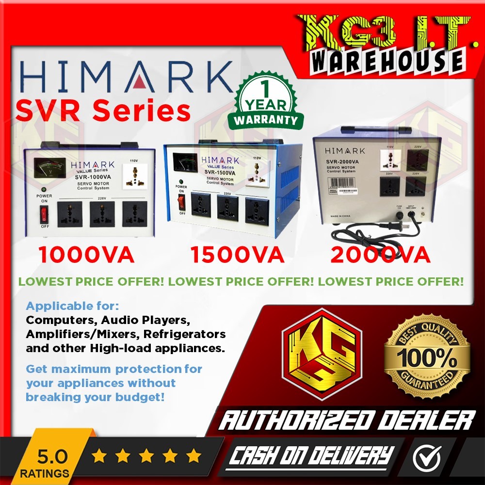 KG3ITWarehouse | Himark SVR-1000VA/1500VA/2000VA - AVR Automatic ...