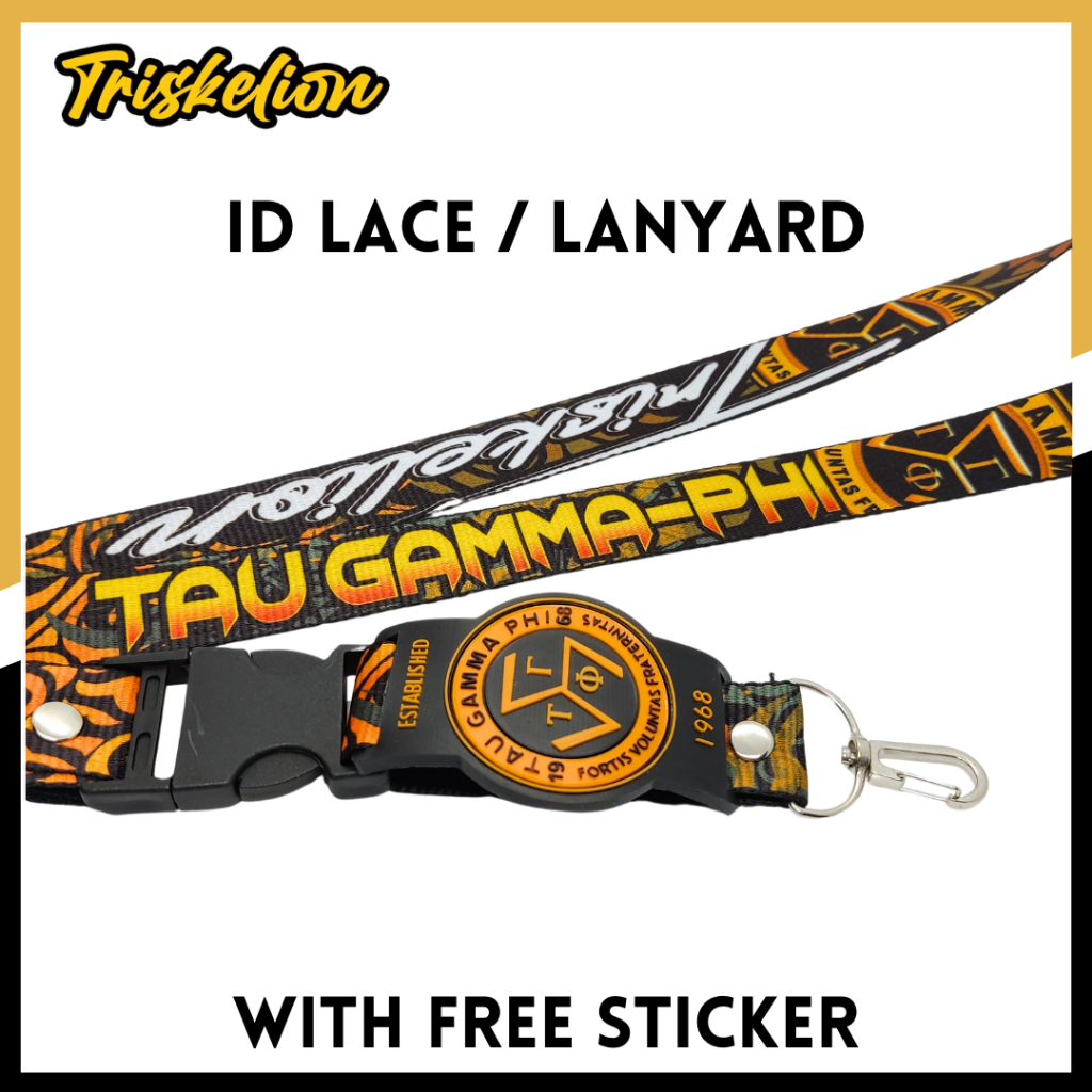 Triskelion Tau Gamma Phi ID Lace Lanyard Neck Strap Grand Fraternity ...