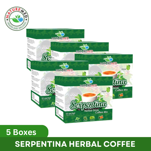 5 Boxes NatureMed Serpentina Coffee| 21grams | 10 Sachet/Box | Anti ...