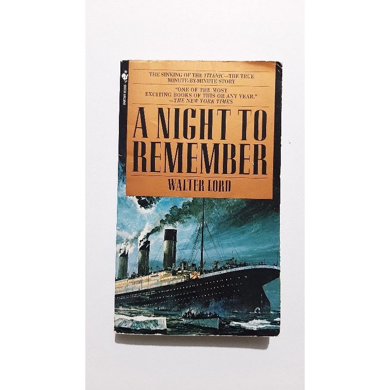 A Night to Remember by Walter Lord (Bantam Books) | Shopee Philippines