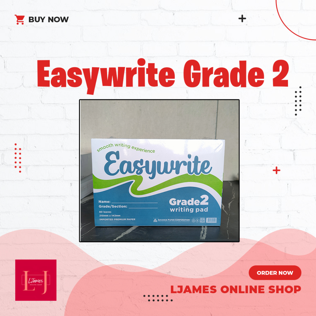 Easywrite Writing Pad Paper Grade 1, 2, 3, 4 | Shopee Philippines