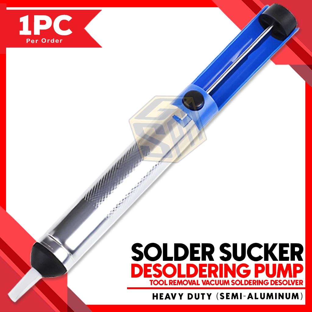 Semi-Aluminum suction Tin Desoldering Pump Soldering Solder Sucker ...