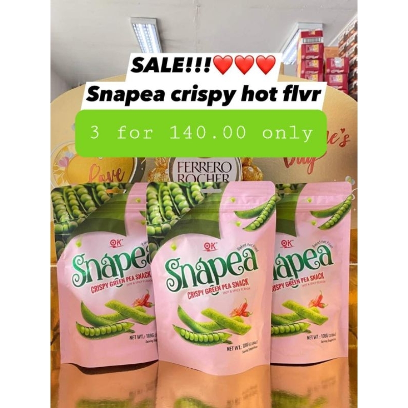 Snapea crispy green pea snack 3.80oz×3 | Shopee Philippines