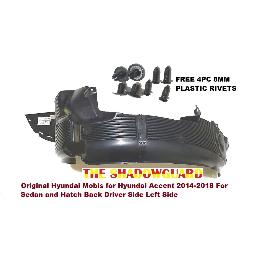 Hyundai Accent Front Fender Liner 2014-2018 LEFT SIDE Driver Side 86811 ...