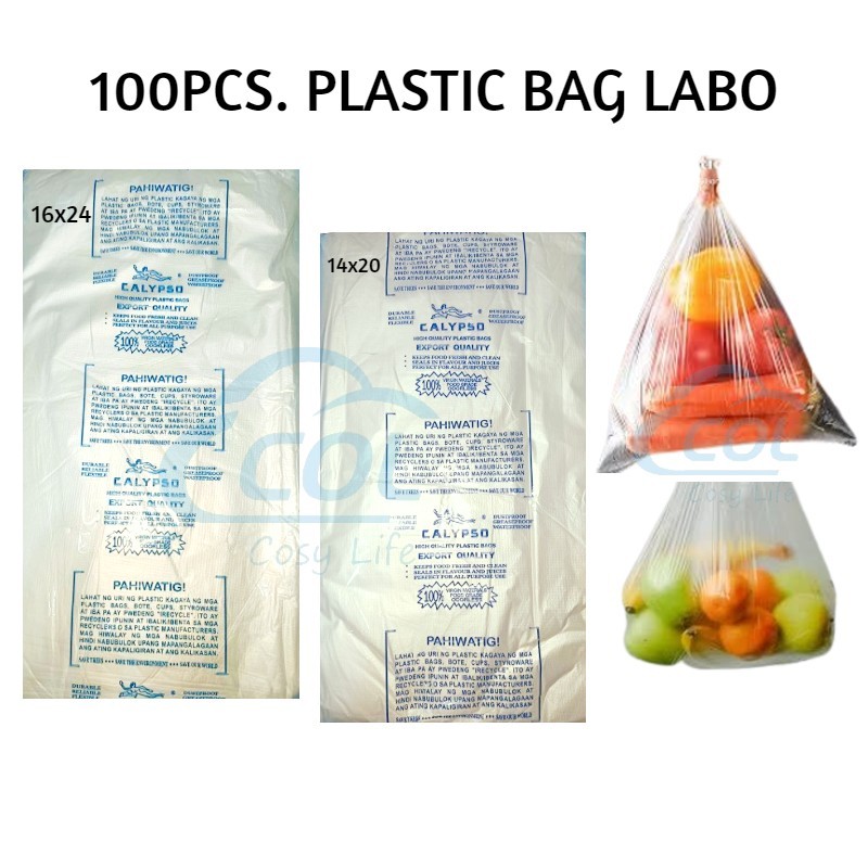 100 PCS Plastic Labo / Calypso Blue HD Plastic Bag / 14x20 16x24 / Cosy ...