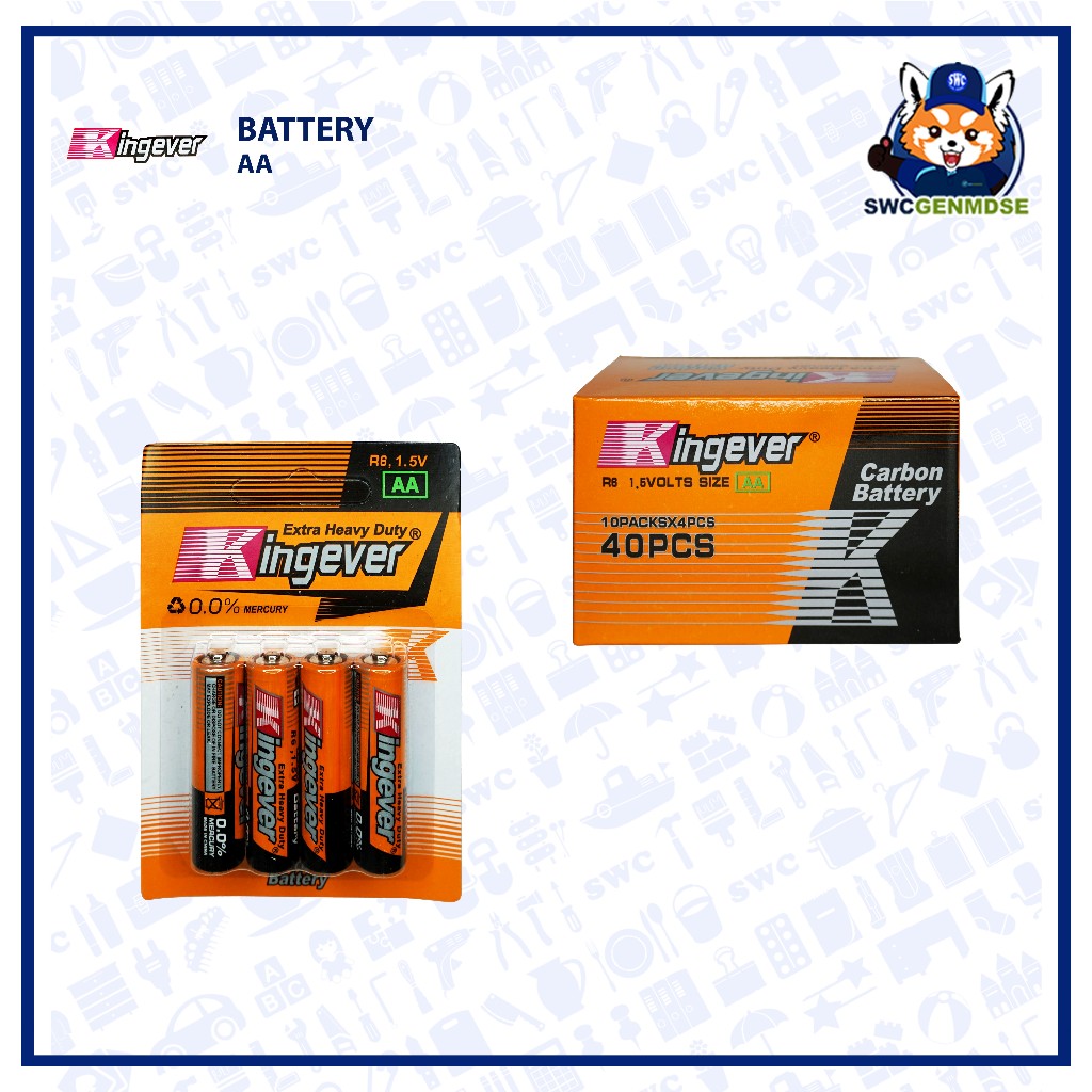 KINGEVER Battery | Extra Heavy Duty | AA, AAA, D | Sold Per Box ...