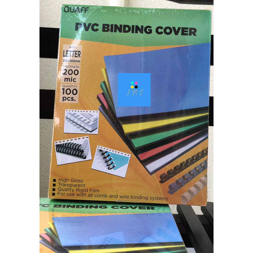 Quaff Binding Cover (PVC 200 micron and PP Matte 250 micron) | Shopee Philippines