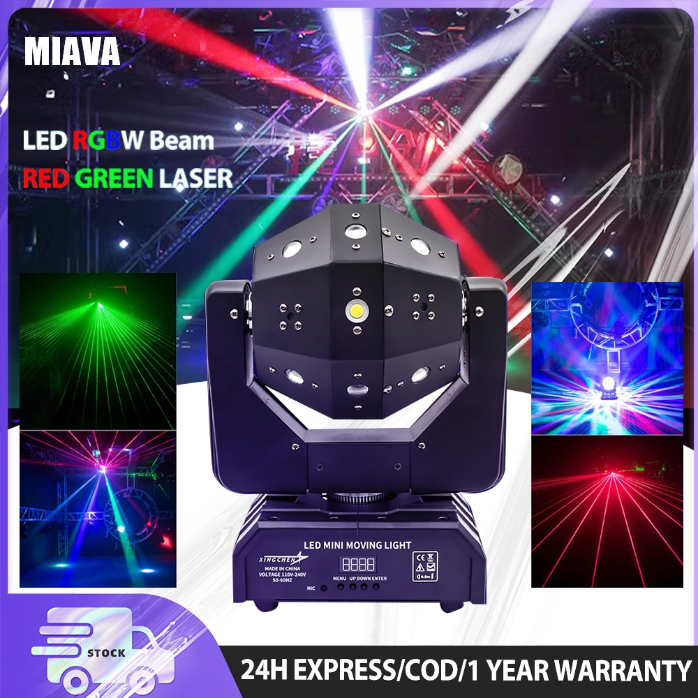 Led RGBW Football Beam Laser Light Moving Head Light Unlimited Rotate ...