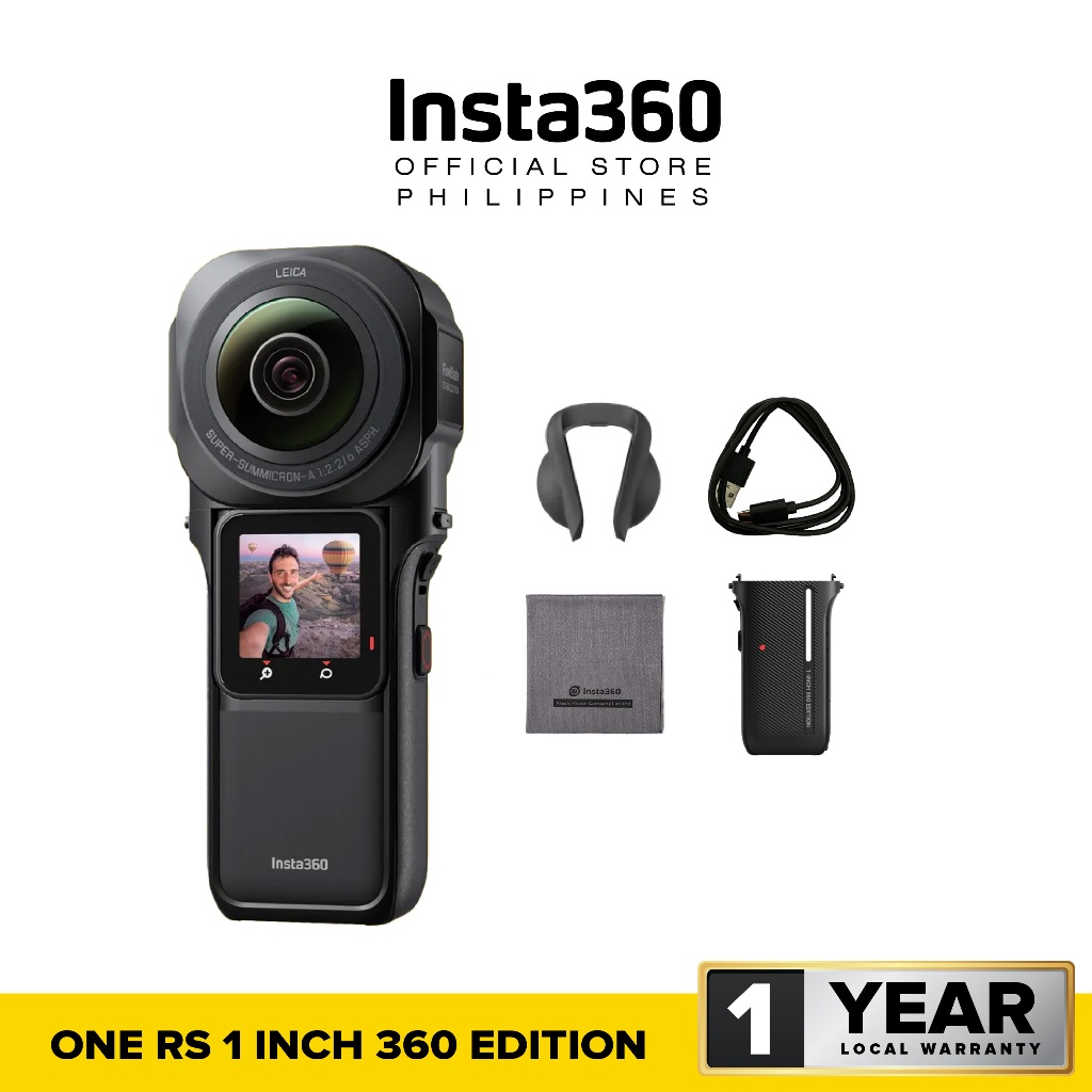 Insta 360 ONE RS 1-Inch 360 Water Resistant Camera Co-Engineered with ...