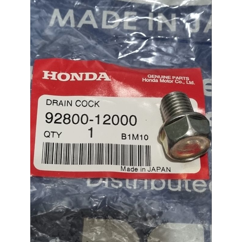 Honda Tmx155, Tmx125 Alpha, Xrm110, Wave125, Beat, Click Drain Bolt ...