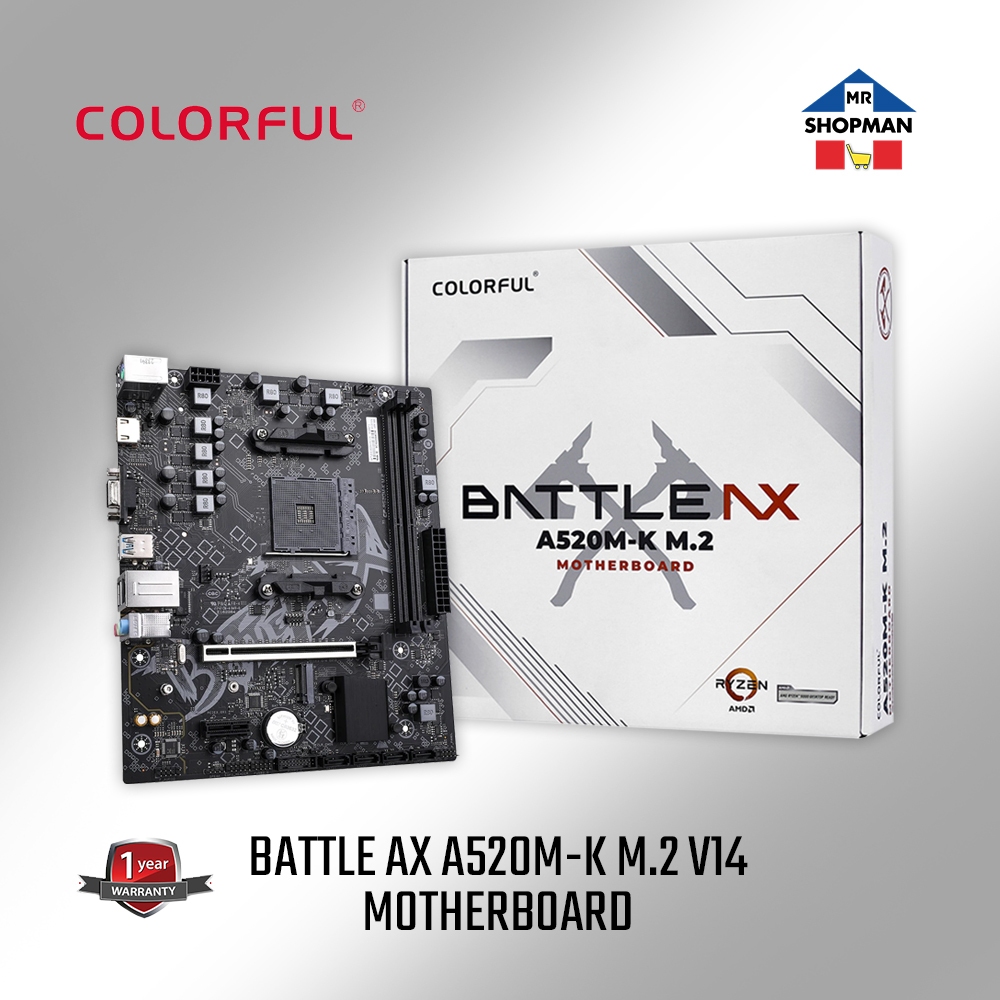Colorful Battle AX A520M K M.2 V14 DDR4 Motherboard | Shopee Philippines