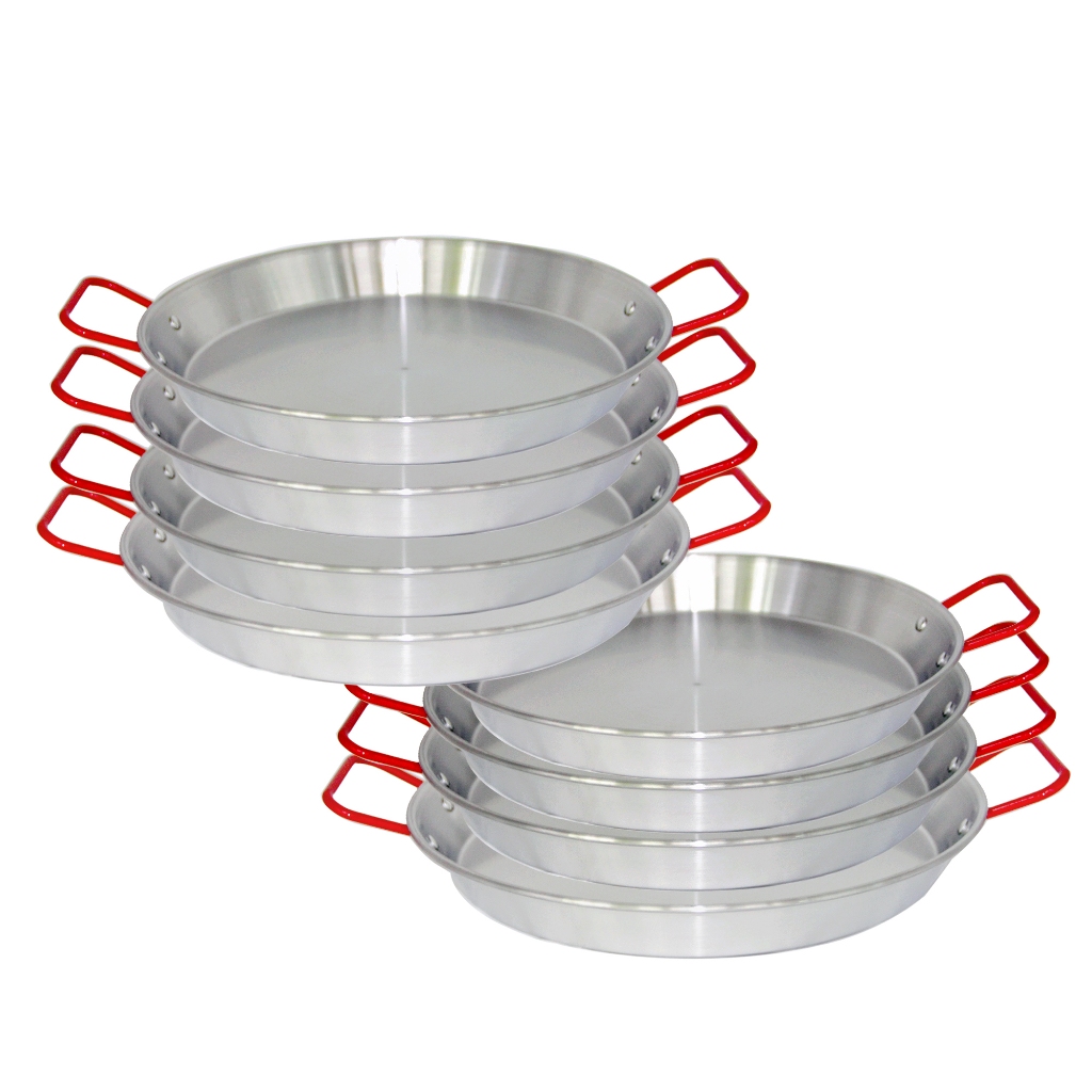 AMERICAN STAR Premium Stainless Steel Paella Pan with Red Handles ...