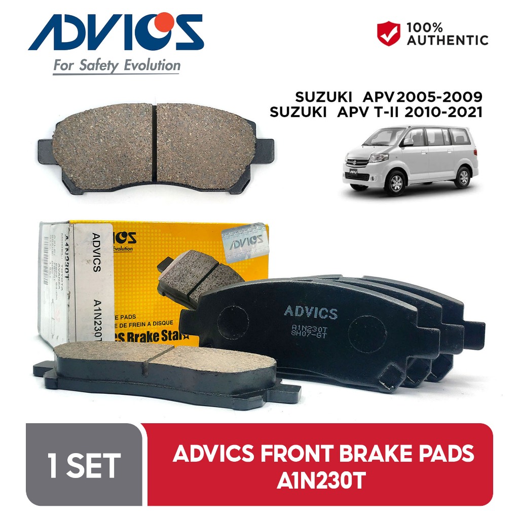 AISIN ADVICS Front Brake Pad for Suzuki APV 2005-2009 (A1N230T/DB1460 ...