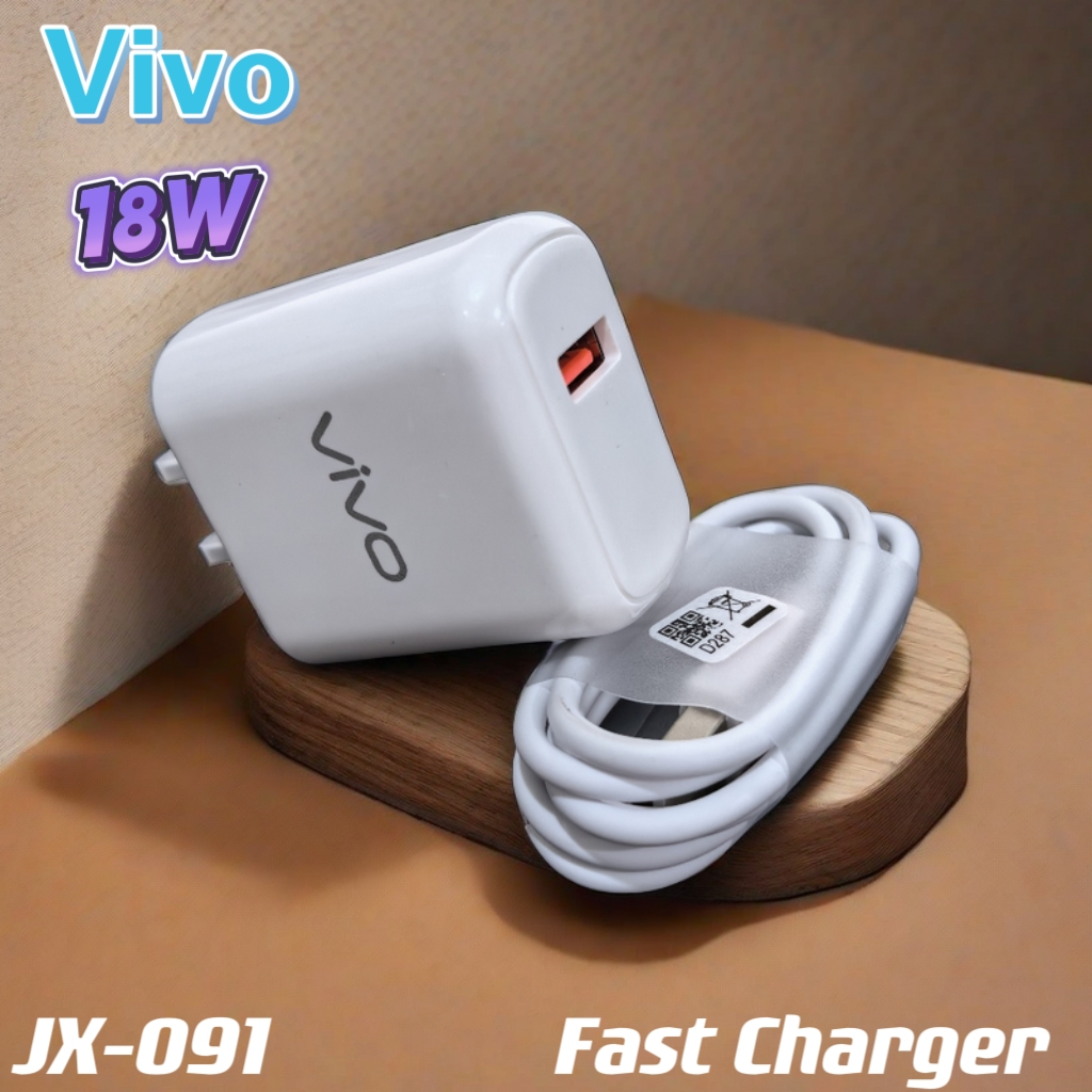 JX091 Vivo Charger Original Fast Charger Usb Cable + Adapter Set ...
